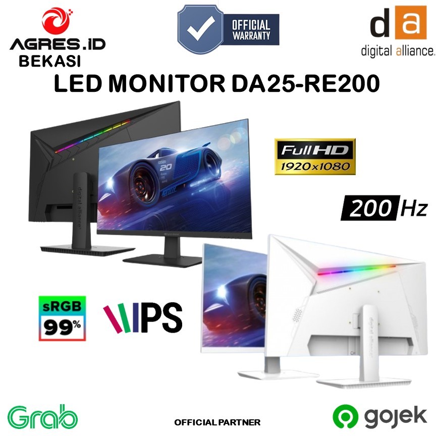 Jual DIGITAL ALLIANCE LED Monitor (RE200) Layar 24,5inch FHD IPS 200Hz 1ms 99% sRGB Garansi ...