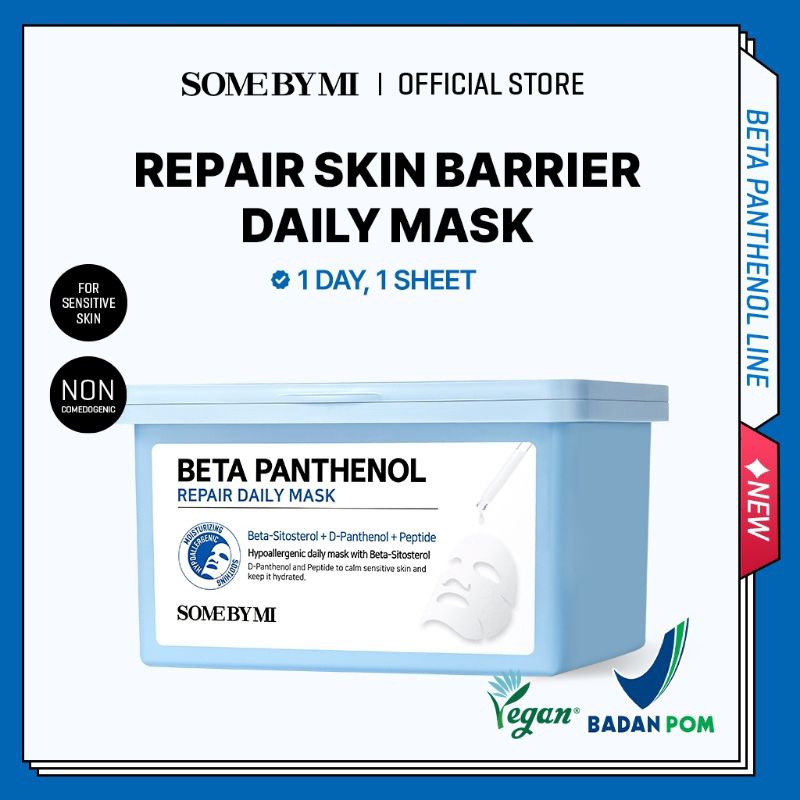 Jual SOME BY MI Beta Panthenol Repair Daily Mask 30pcs | Shopee Indonesia
