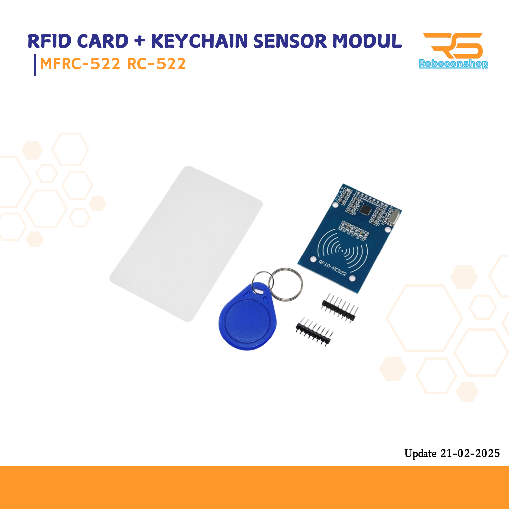 Jual MFRC-522 RC-522 RFID CARD + KEYCHAIN SENSOR MODUL | Shopee Indonesia