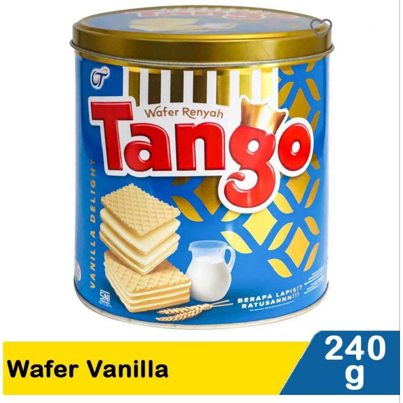 Jual TANGO WAFER RASA VANILLA BERAT 240GR | Shopee Indonesia