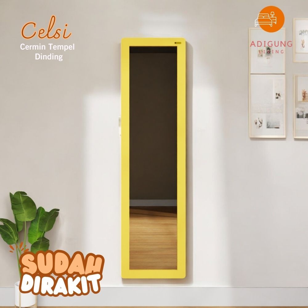 Jual Miror Aesthetic Warna Kuning Tempel Dinding - Kaca Cermin Hias ...