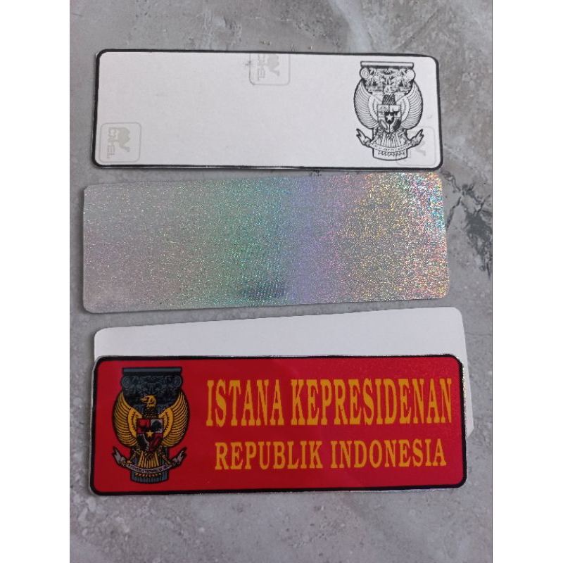 Jual STICKER PLAT MOBIL ISTANA KEPRESIDENAN RI TEMPEL DALAM KILAP ...