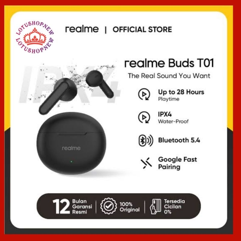 Jual REALME BUDS T01 ORIGINAL GARANSI RESMI | Shopee Indonesia