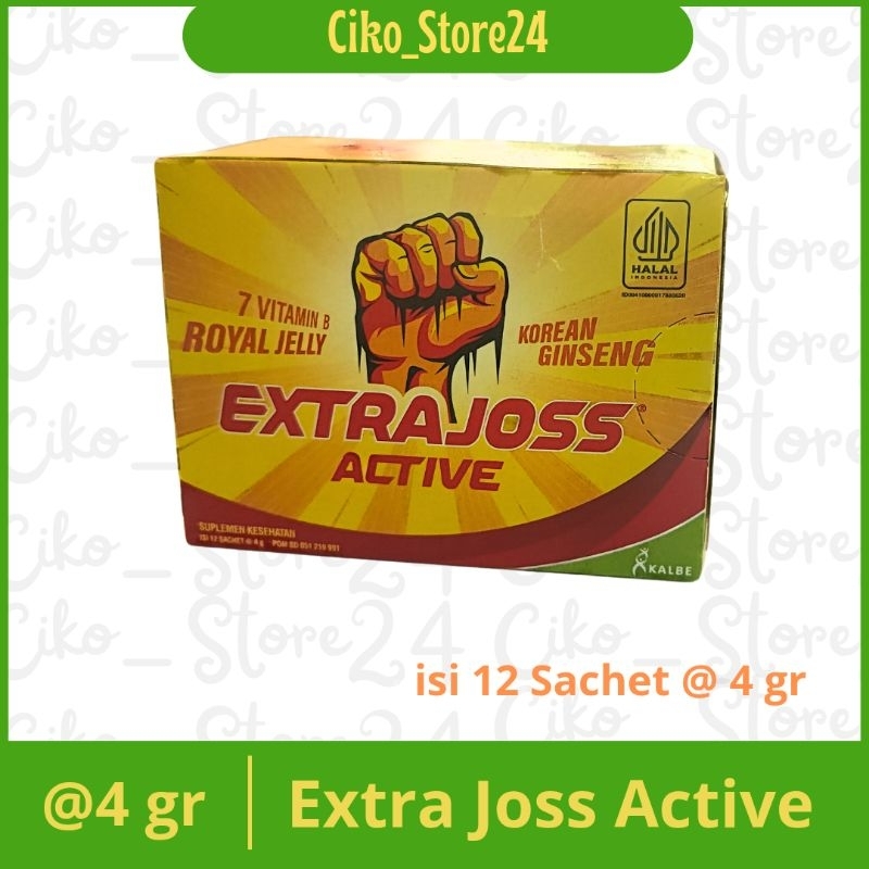 Jual Extra joss Active / extrajoss isi 12 sachet @4gr | Shopee Indonesia