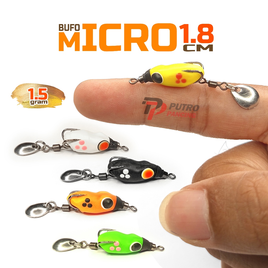 Jual Lure Bufo MICRO 1.8cm Blade Soft Frog softfrog | Shopee Indonesia