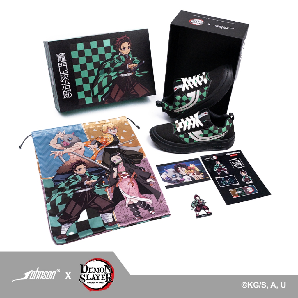 Jual SEPATU SNEAKERS JOHNSON X DEMON SLAYER - TANJIRO | Shopee Indonesia