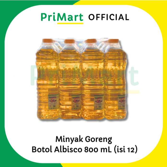 Jual Minyak goreng botol albisco 800ML isi 12 krat dus karton | Shopee Indonesia
