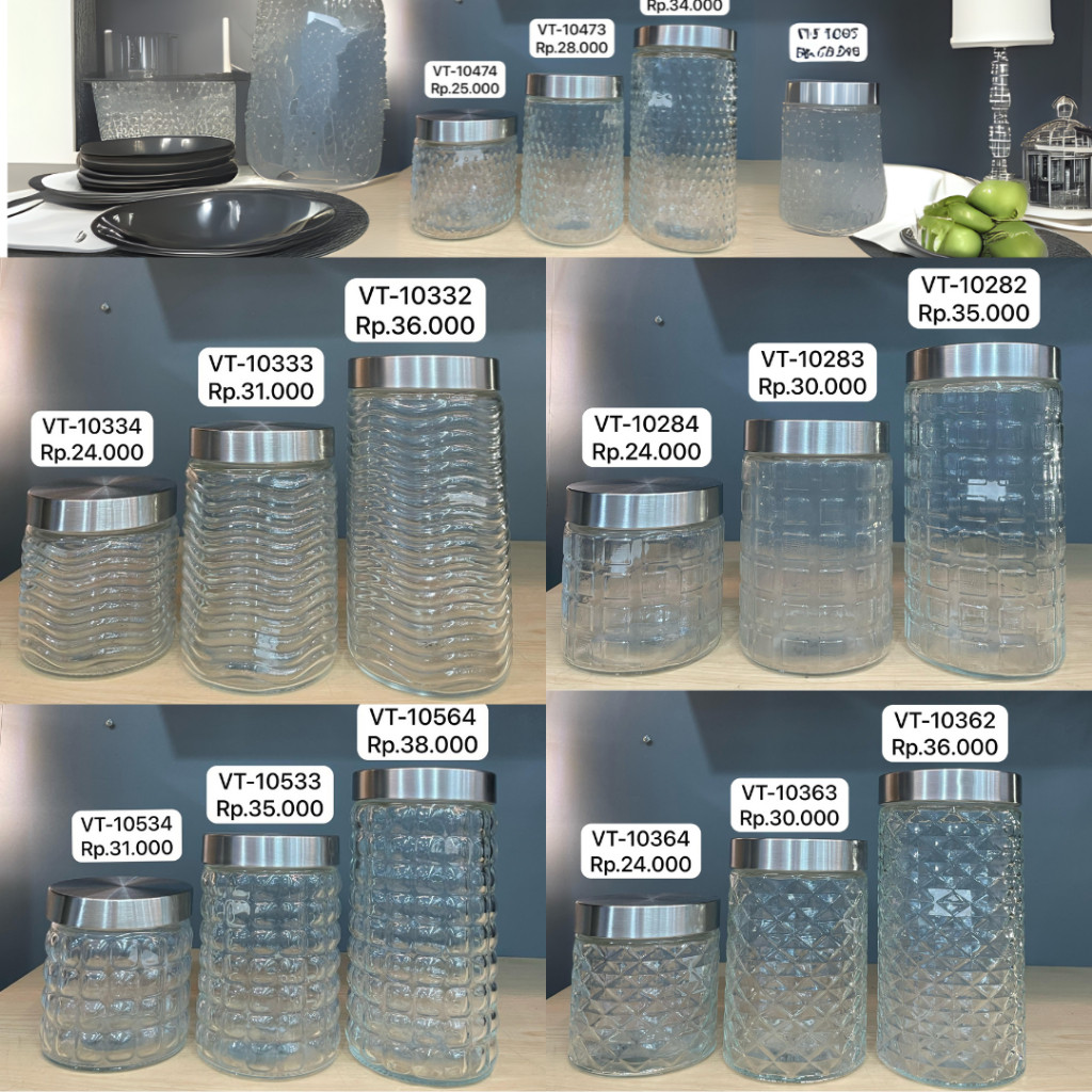 Jual Toples Kaca Glass Jar Serbaguna Tebal Bulat/Round | Shopee Indonesia