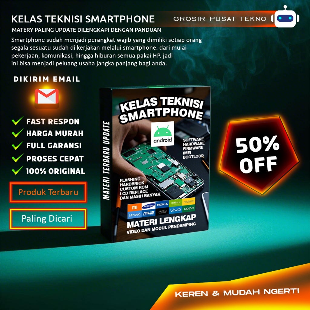 Jual KELAS TEKNISI SMARTPHONE – Panduan Lengkap Jadi Ahli Servis HP dari Nol | Shopee Indonesia