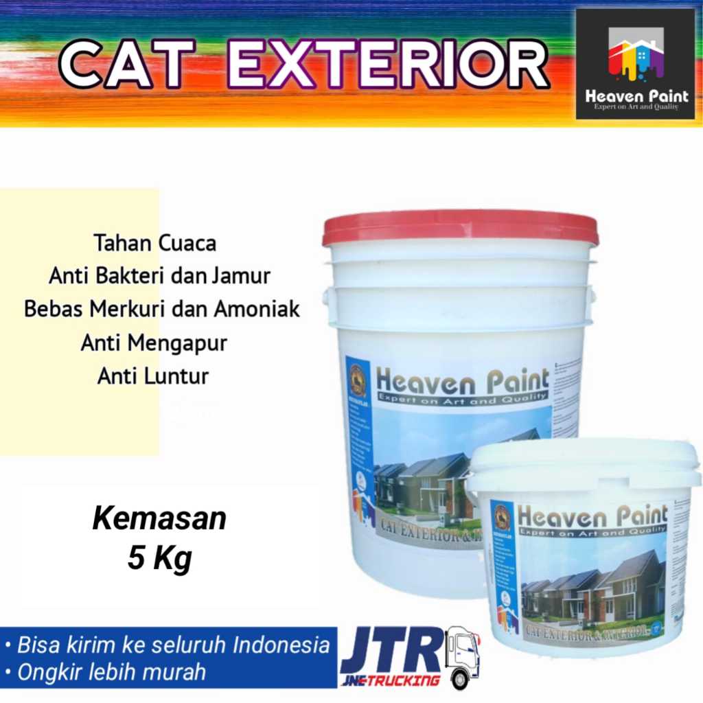 Jual CAT TEMBOK INTERIOR EXTERIOR EASY CLEAN WASHABLE 5 KG bisa dilap ...