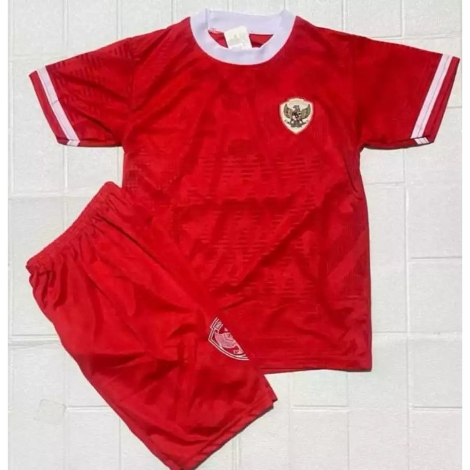 Jual SETELAN JERSEY BOLA ANAK TIMNAS TERBARU USIA 1-15 TAHUN COD | Shopee Indonesia