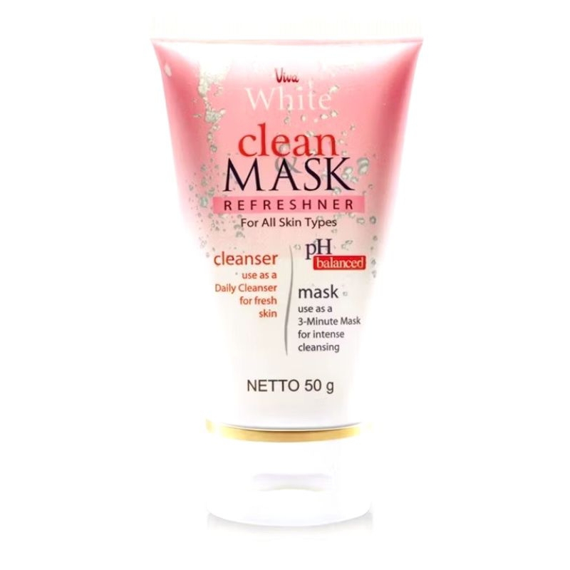 Jual Viva White Clean & Mask Refreshner For All Skin Types 50 gr ...