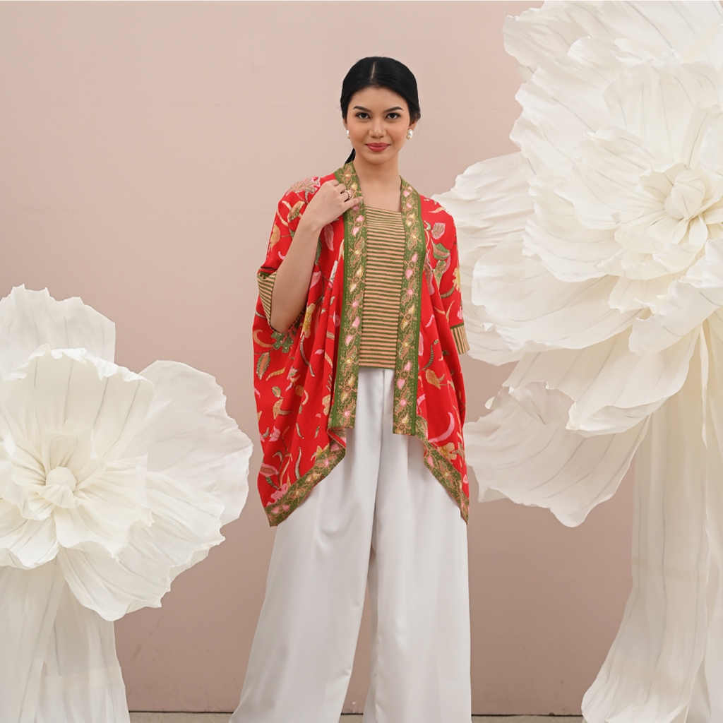 Jual NONA RARA - Kusuma Dobi Rayya T3877, Baju kerja blouse batik ...