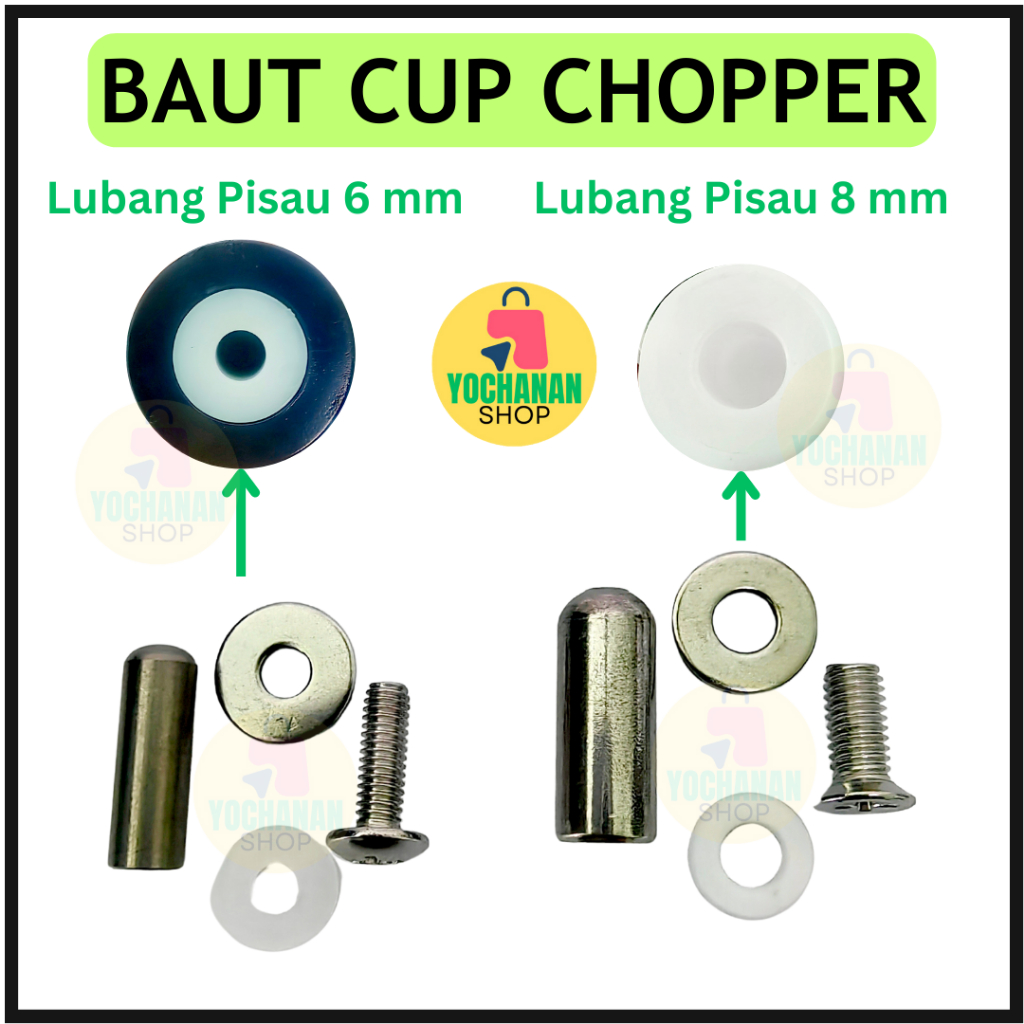 Jual Baut Cup Bolt Set Poros As Besi Blender Chopper 700 ml - 5 liter ...
