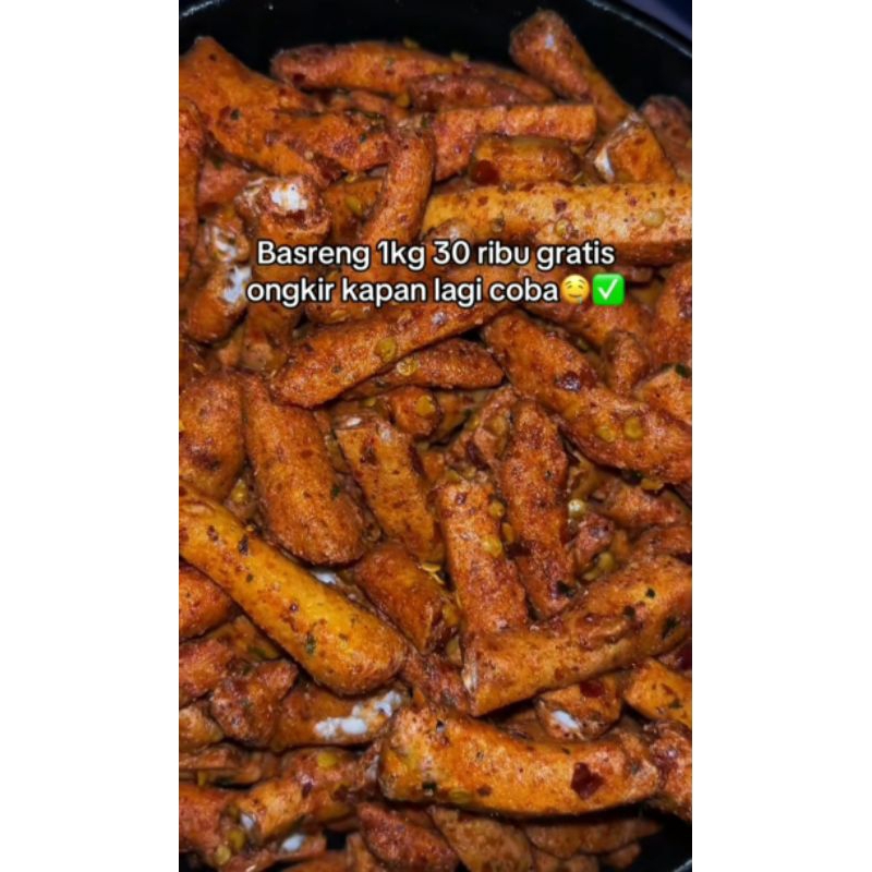 Jual basreng pedas daun jeruk/basreng original daun jeruk / basreng ...