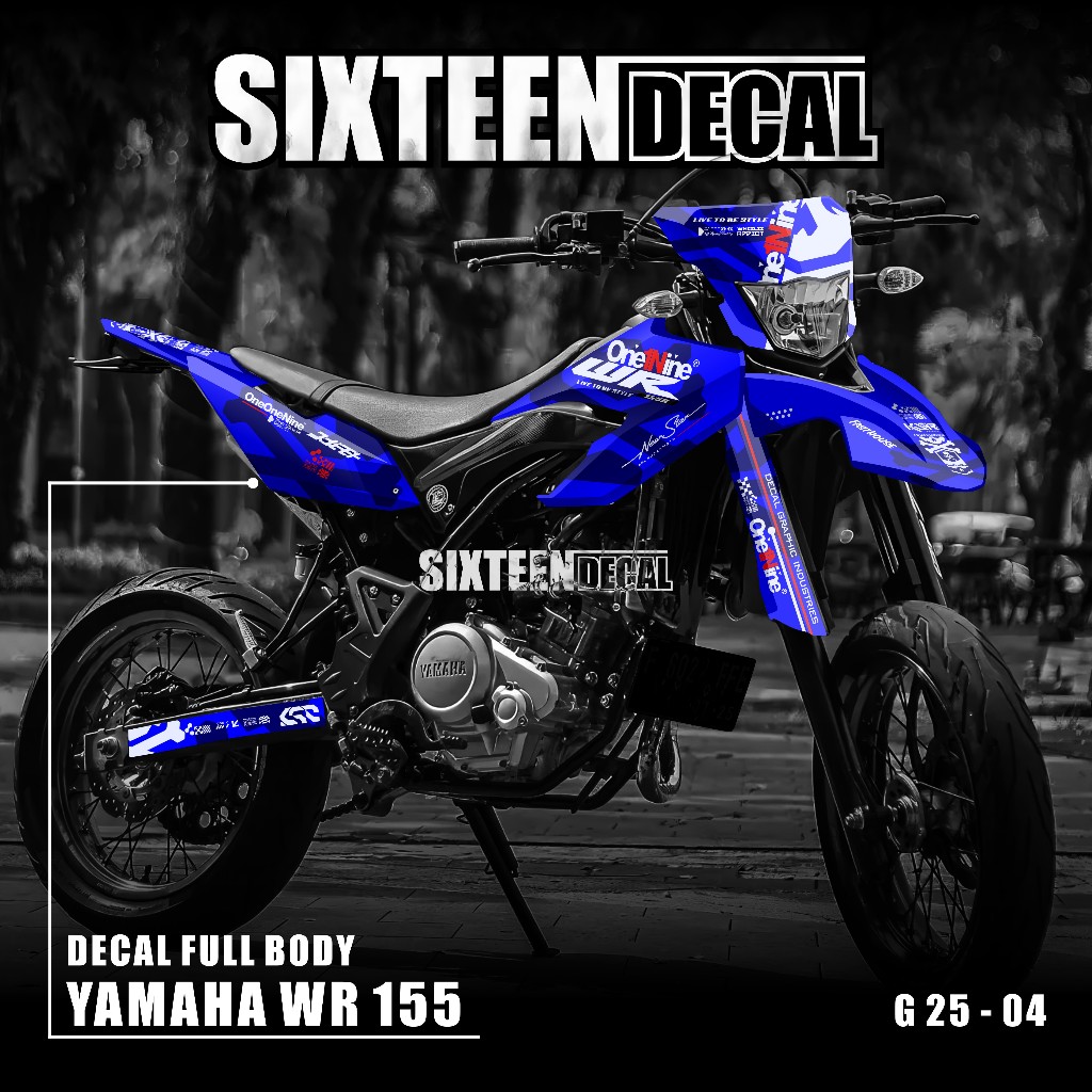 Jual Decal WR 155 Full body Supermoto Bebas Custom - Dekal Sticker ...