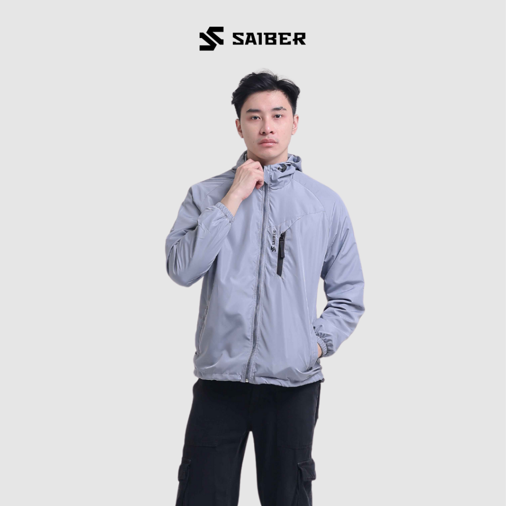Jual Saiber - Jaket Parasut 2 Layer Pria Wanita Olahraga Tahan Sinar ...