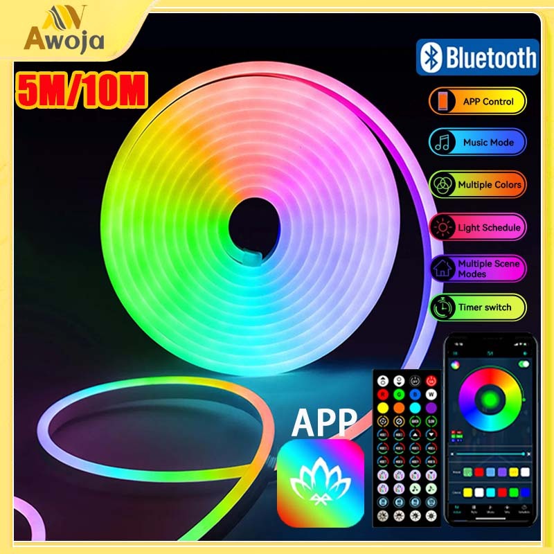 Jual Paket LED Neon Flex Rgb Running 5M/10M Lampu Neon Flex Running LED ...