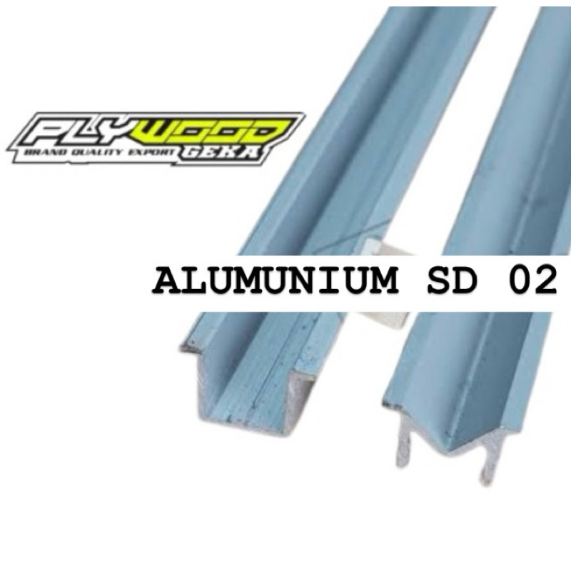 Jual Rel Lemari Bawah Huben SD-02-M U 3 meter / Rel Pintu Bawah Sliding Door Pintu Geser ...