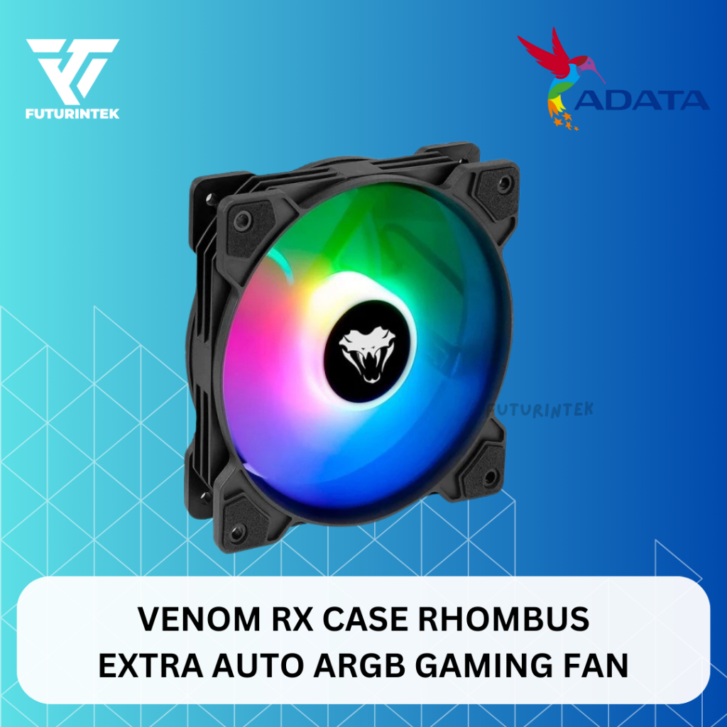 Jual VENOMRX Fan Rhombus Extra Auto ARGB Kipas RGB untuk PC Gaming ...