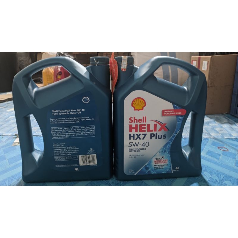 Jual oli mesin SHELL HELIX HX7 PLUS 5w-40 4 LTR | Shopee Indonesia
