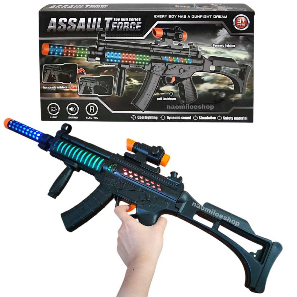 Jual Mainan Pistol Assault Force Gun Senapan Semi Otomatis 661-4 ...