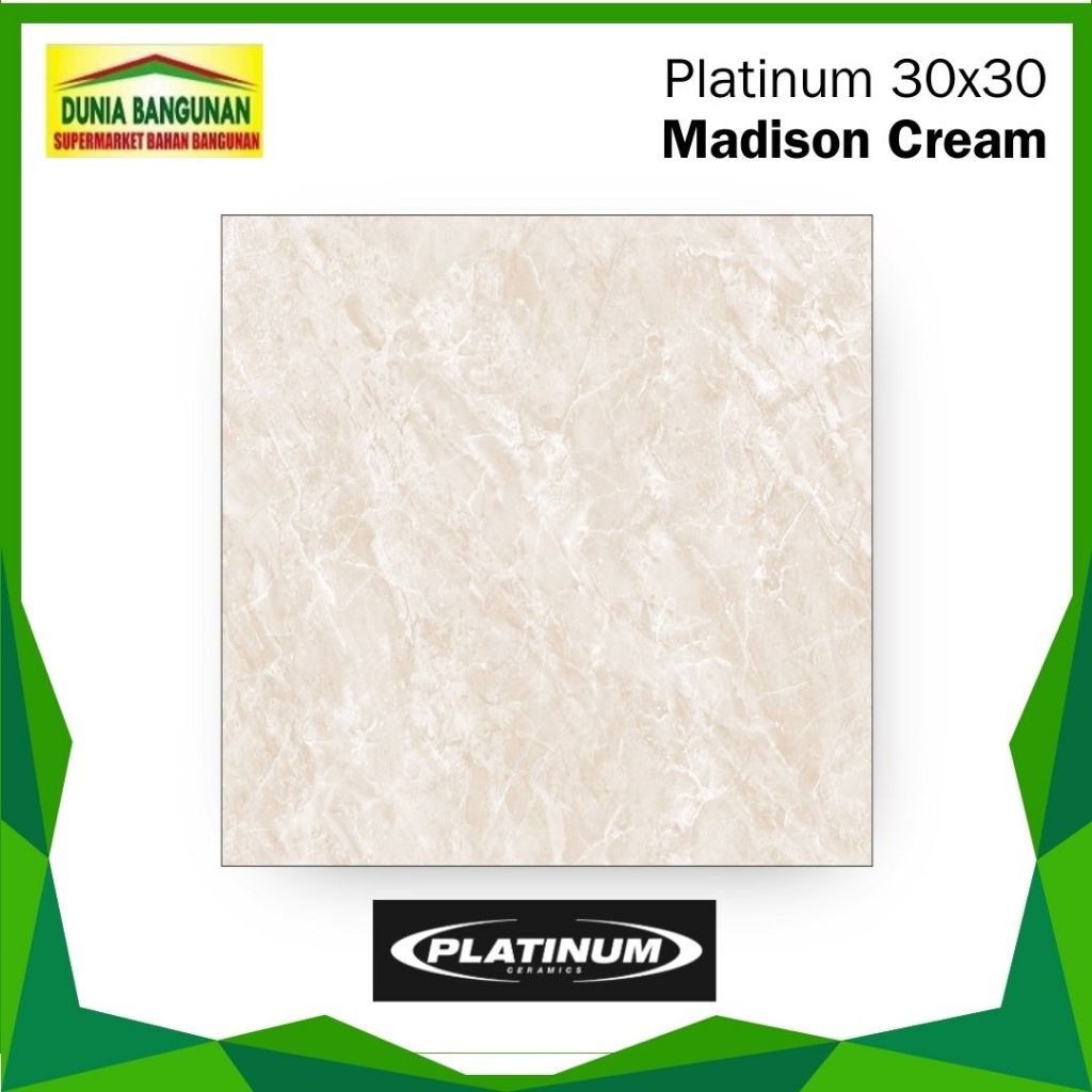 Jual Keramik 30x30 Asia Tile Madison Cream KWC Keramik Lantai Ruang ...