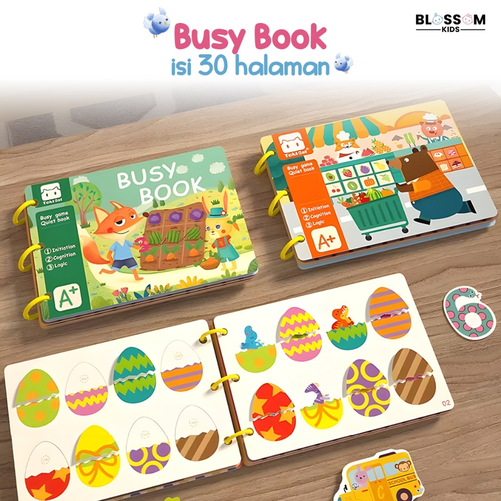 Jual Quiet Book Diy Mainan Edukasi Anak Busy Book Bayi BLOSSOMKIDS ...