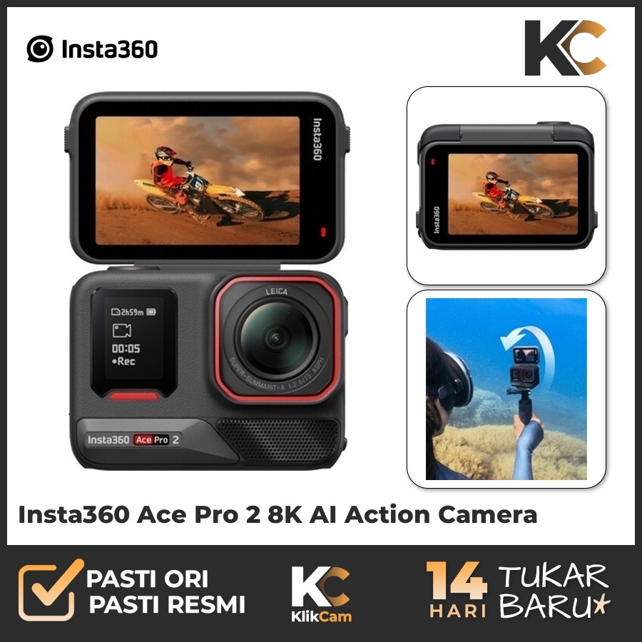 Jual Insta360 Ace Pro 2 8K AI Powered Action Camera Insta 360 Garansi Resmi | Shopee Indonesia