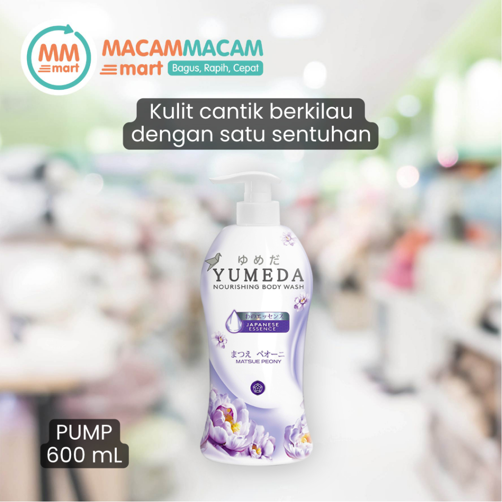 Jual YUMEDA Nourishing Body Wash Matsue Peony Pump Bottle 600mL ...