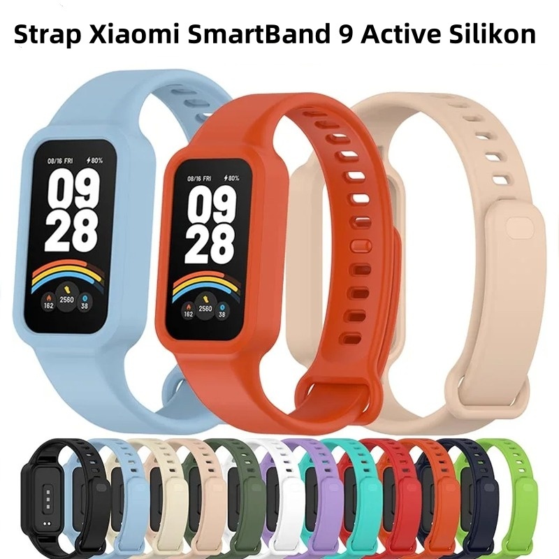 Jual Strap Xiaomi Band 9 Active Silikon Tali Pengganti MI Band 9 Active Bahan Silikon Soft Strap ...