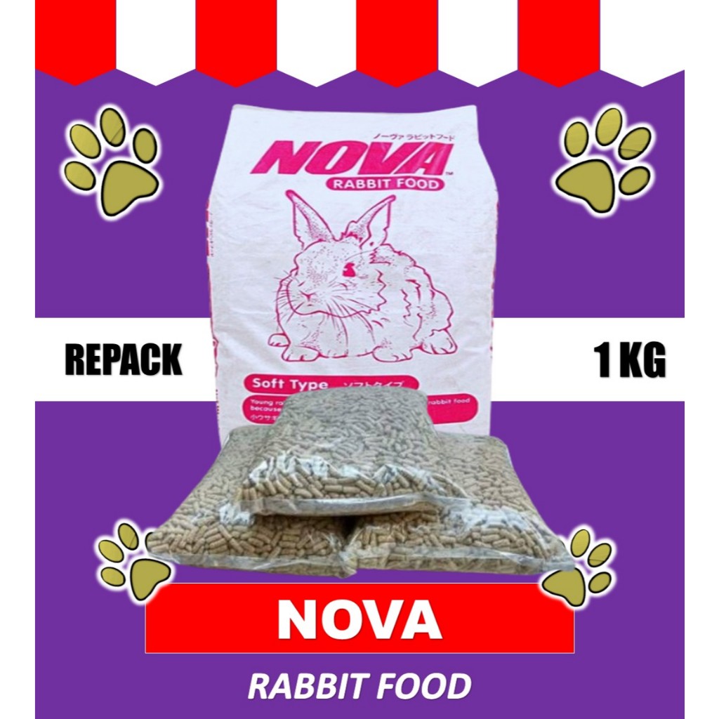 Jual Makanan Pakan Kelinci NOVA rabbit food REPACK 1 KG MURAH | Shopee ...
