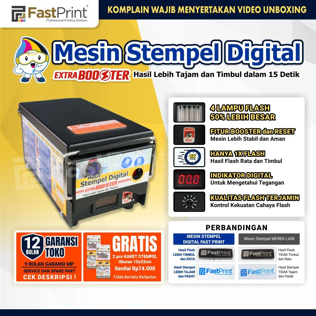 Jual Mesin Stempel Flash Digital Fast Print | Shopee Indonesia