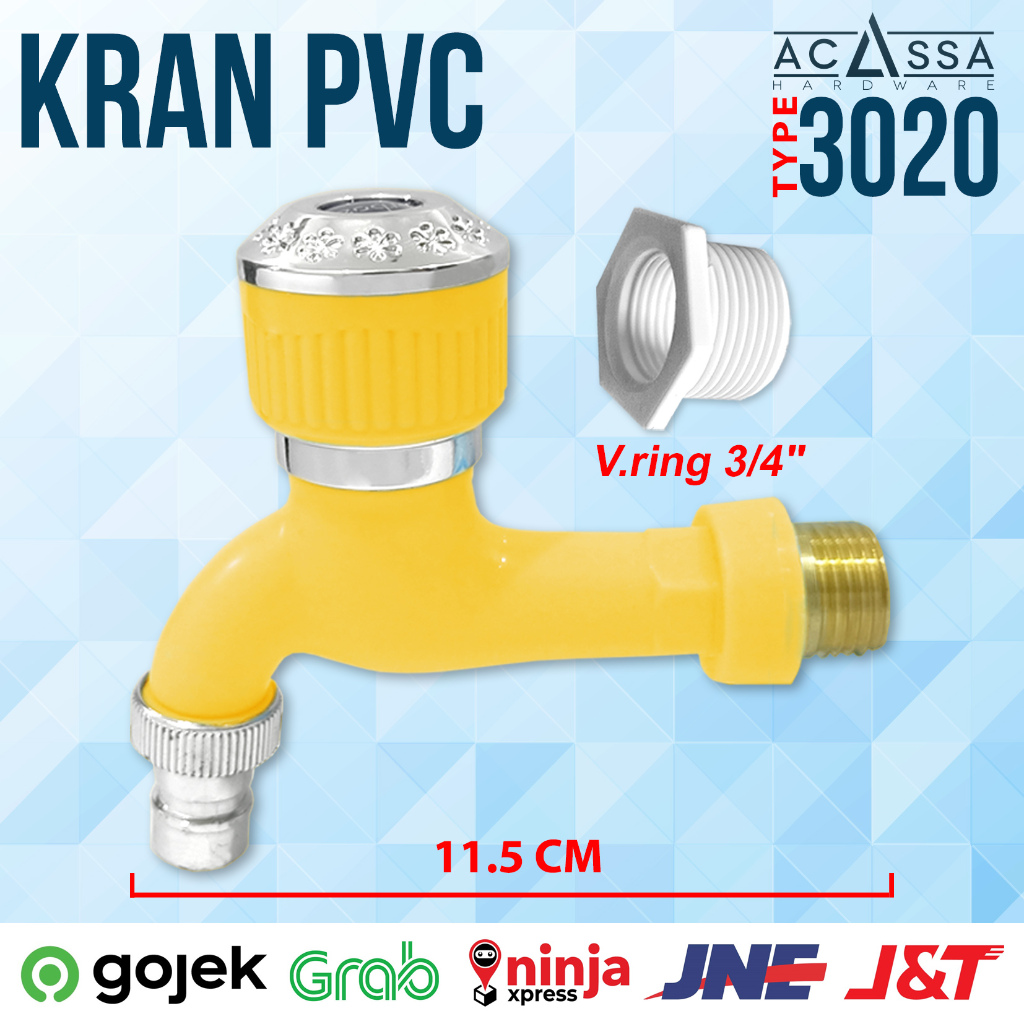 Jual KRAN PVC 3020 / KRAN PLASTIK 3020 | Shopee Indonesia