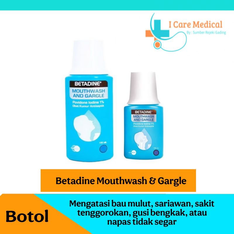 Jual Betadine Mouthwash and Gargle | Obat Kumur - Mengatasi bau mulut ...