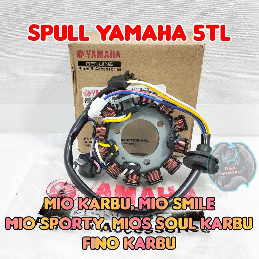 Jual Spull Assy 5TL Asli Original Motor Yamaha Mio Karbu , Mio Smile , Mio Sporty , Mio Soul ...