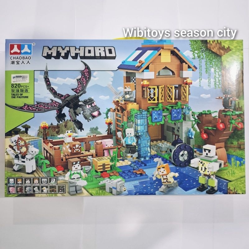 Jual MAINAN MY WORLD TALE OF THE PASTURE ENDER DRAGON IRON PUPPET ...