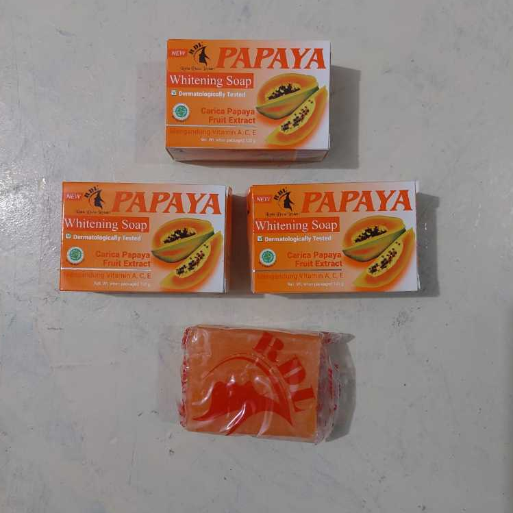 Jual PAPAYA RDL WHITENING SOAP 135GR / SABUN RDL SARI WHITENING BPOM ...