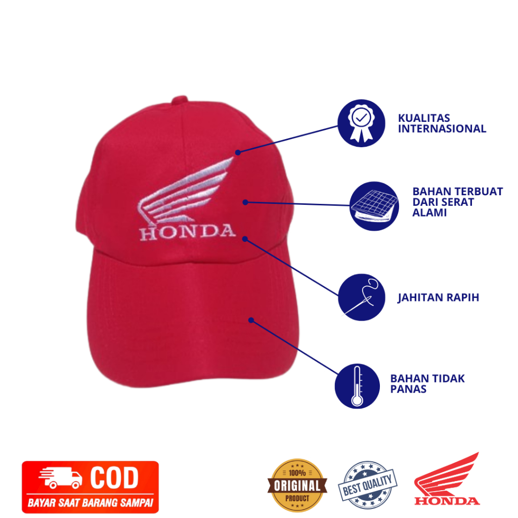 Jual TOPI MEKANIK HONDA || TOPI HONDA MERAH || TOPI MEKANIK | Shopee ...