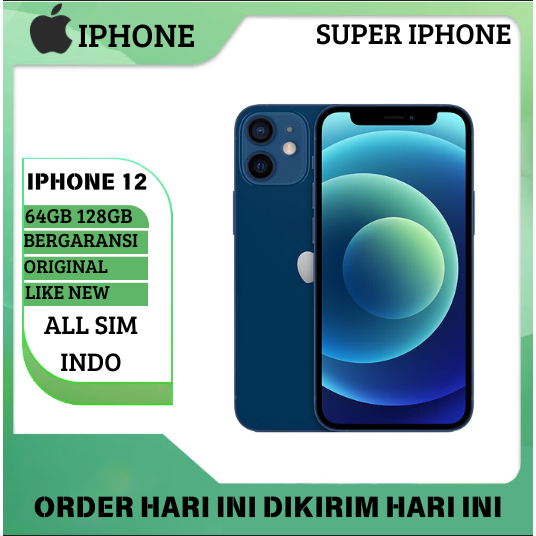 Jual iP 12 64GB/128GB/256GB second Fullset Mulus 100% Original | Shopee Indonesia