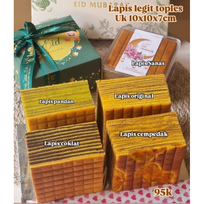 Jual Hampers Lapis Legit ukuran 10x10cm / lapis legit / Hampers lebaran ...
