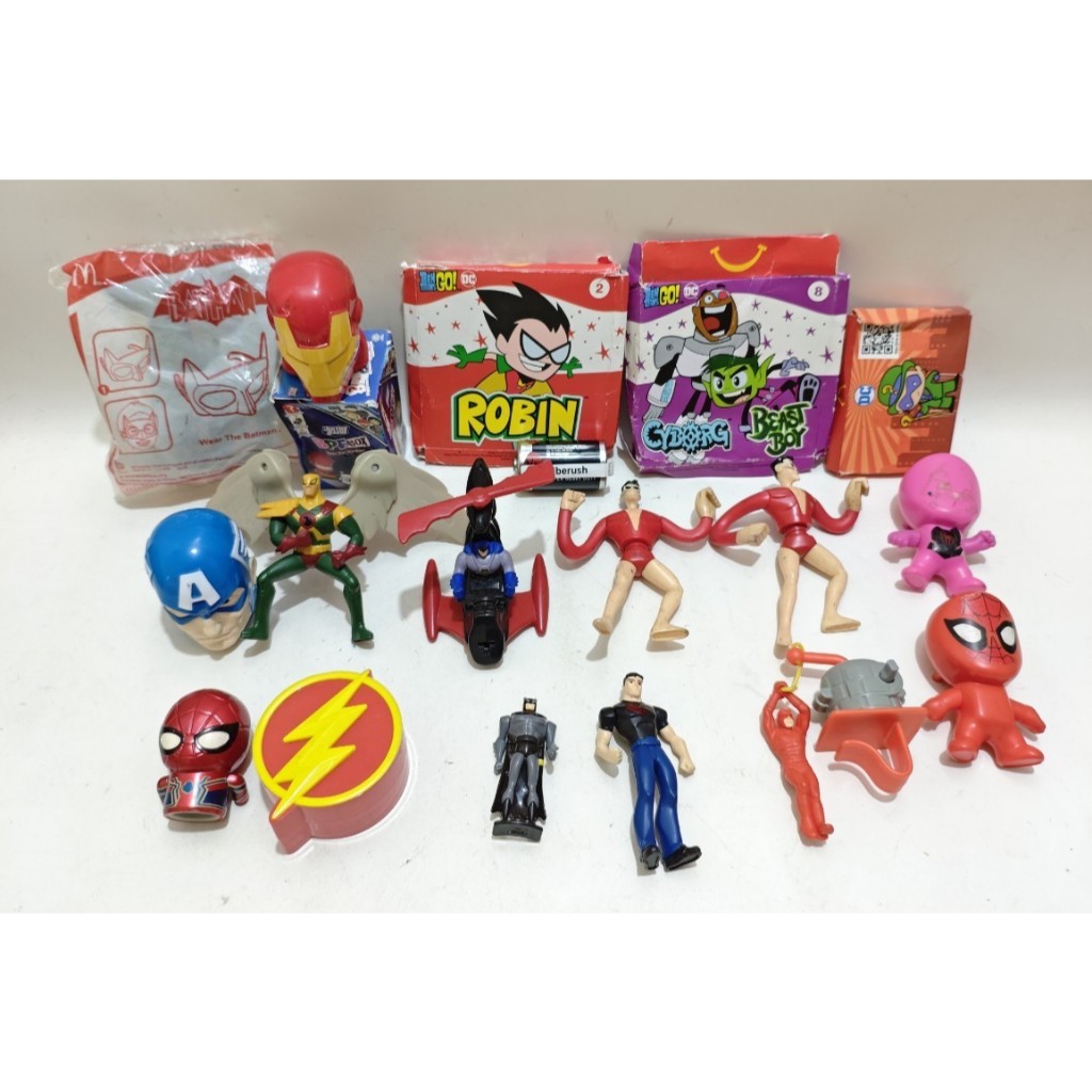Jual Set happy meals mcd dc comics teen titans go cyborg beast boy ...
