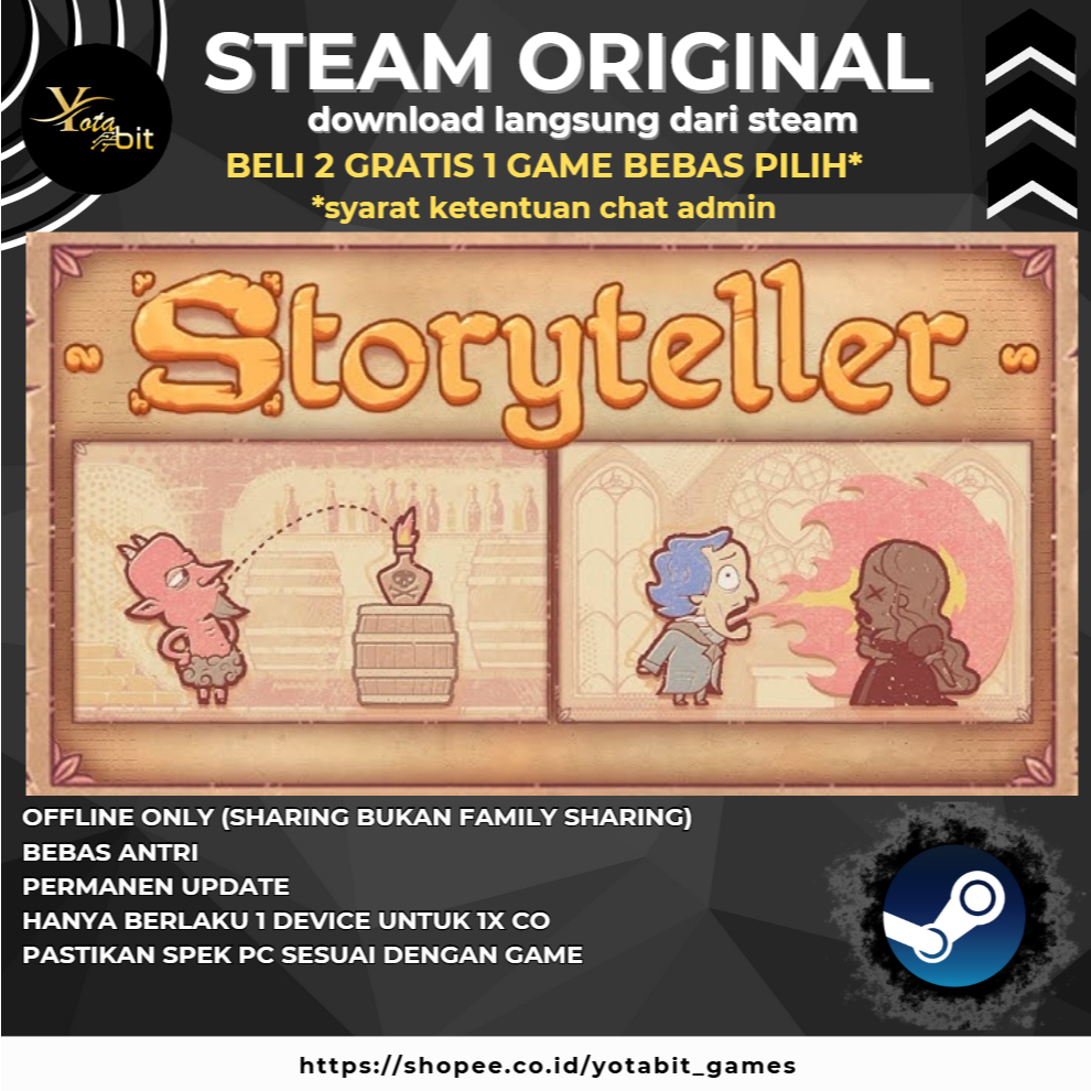 Jual Storyteller PC Game Sharing Original Offline | Shopee Indonesia