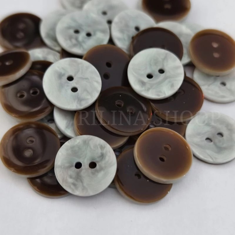 Jual Kancing Baju Kerang Coklat Buttons Ukuran 11 mm | Shopee Indonesia