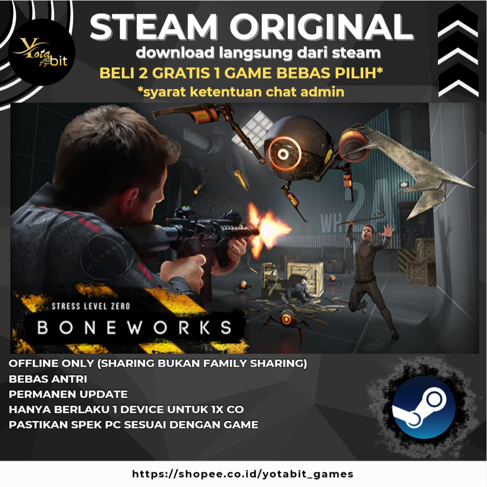 Jual BONEWORKS PC Game Sharing Original Offline | Shopee Indonesia