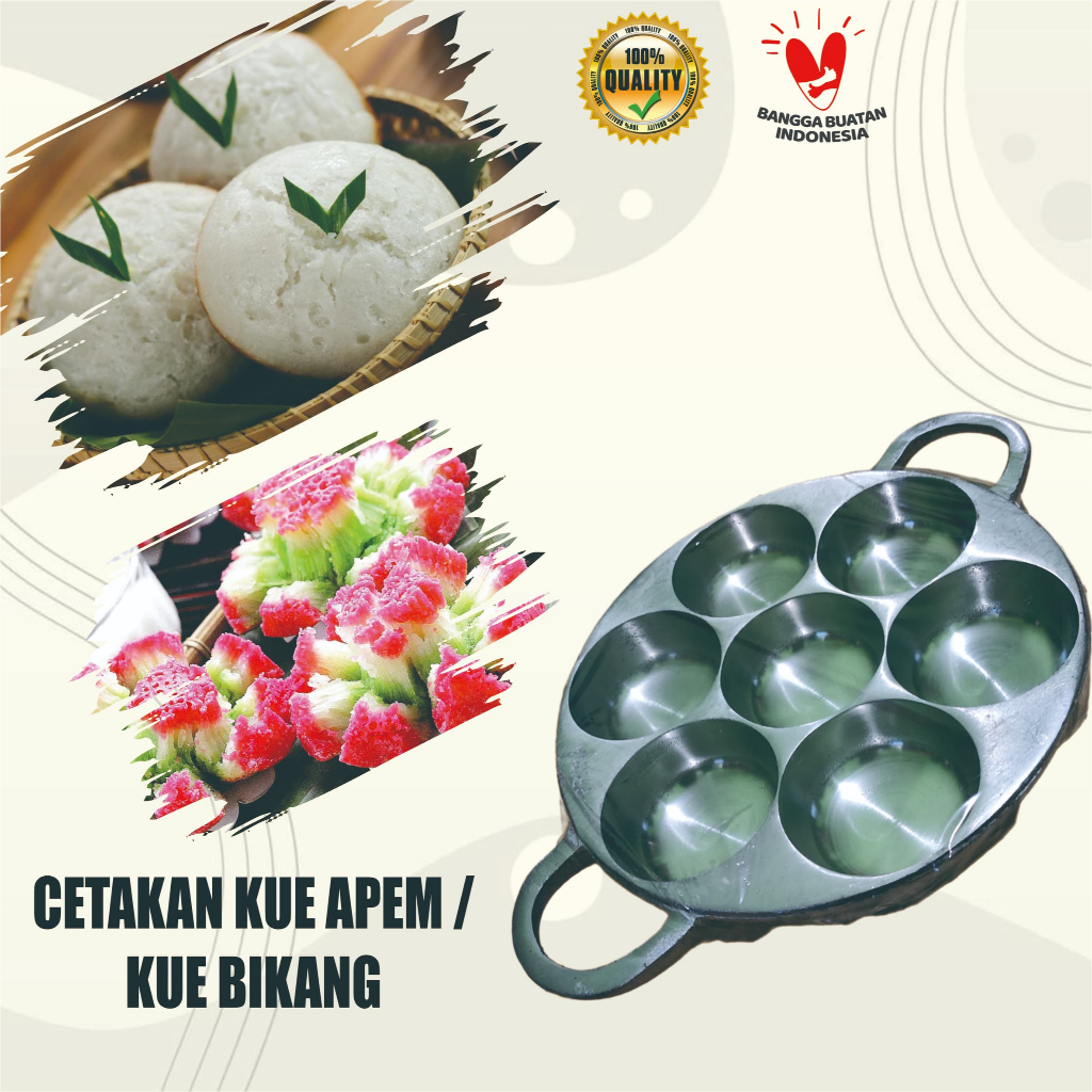 Jual CETAKAN KUE BIKANG, KUE APEM, KUE LUMPUR BAHAN ASLI ALUMUNIUM HIGH ...