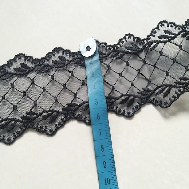 Jual renda hitam 6 cm | Shopee Indonesia