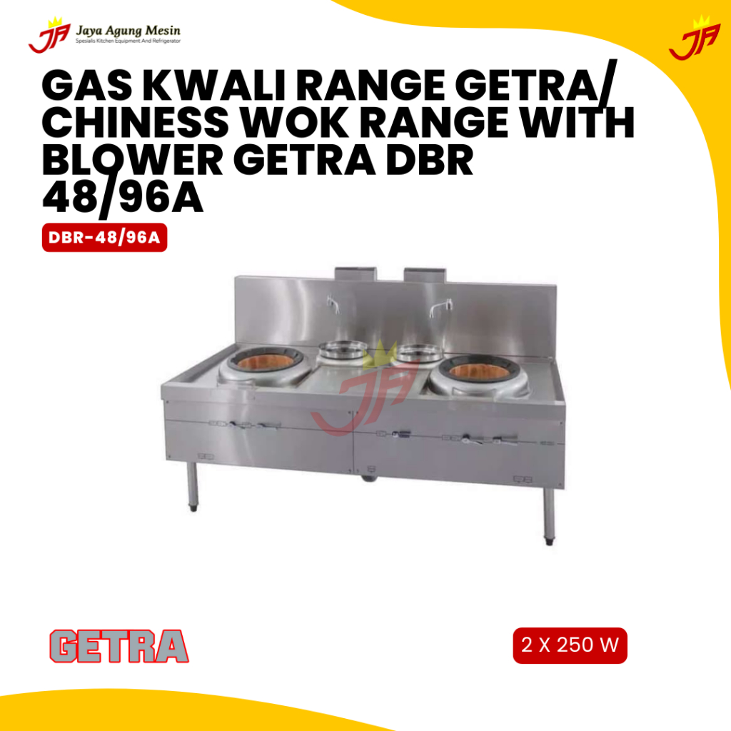 Jual GETRA GAS KWALI RANGE / CHINESS WOK RANGE WITH BLOWER DBR 48/96A ...