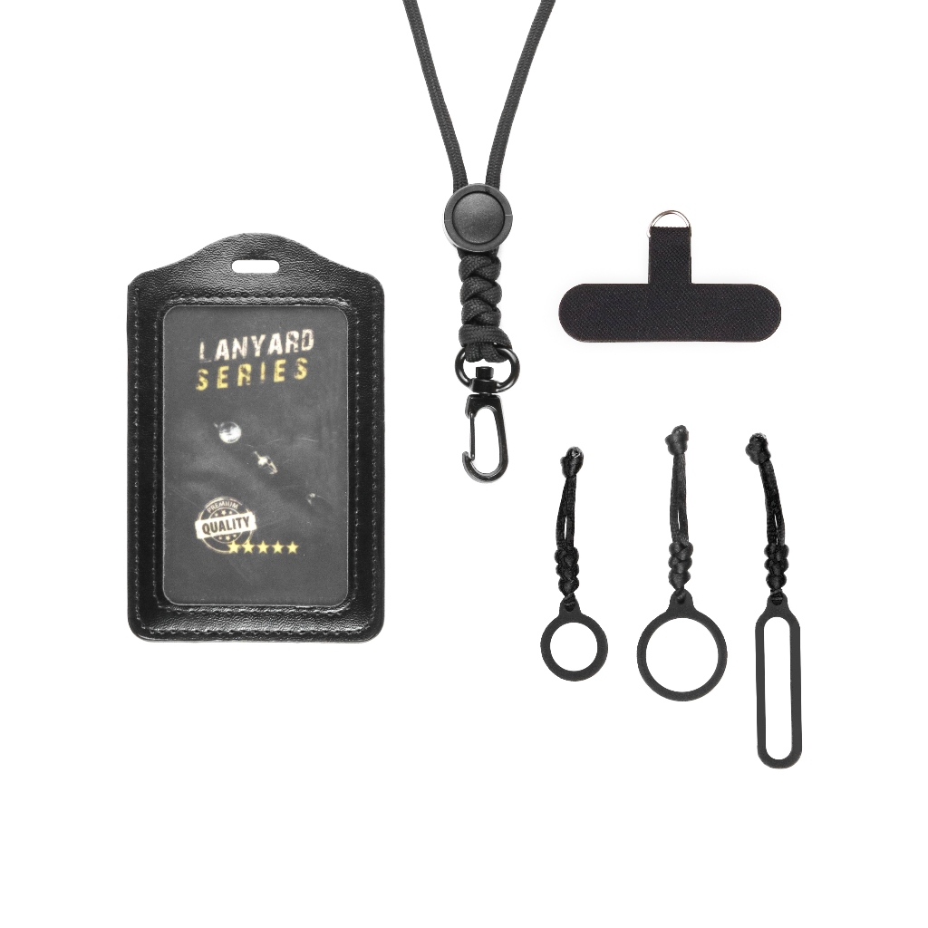 Jual Lanyard Name Tag ID Card Tali Paracord Pengait Besi Logam Premium ...