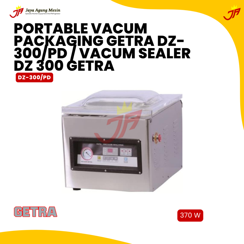 Jual GETRA Portable Vacum Packaging Getra DZ-300/PD / Vacum sealer DZ ...